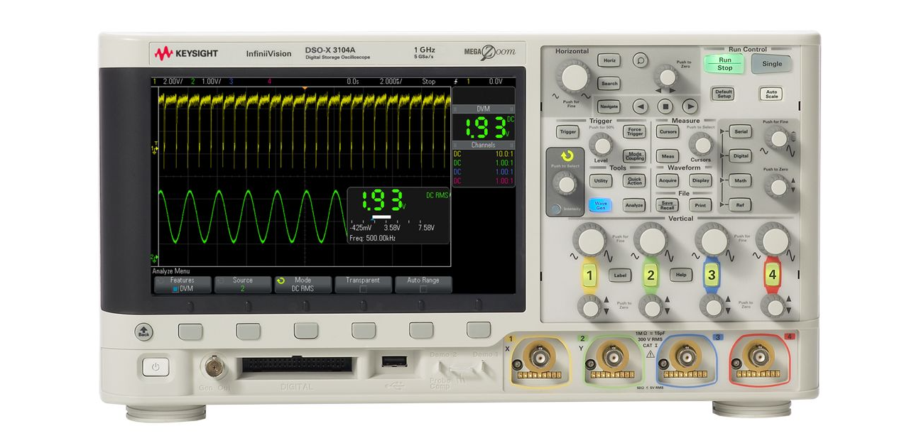 InfiniiVision 3000A X-Serisi 100 MHz - 1 GHz | DSOX3104A Osiloskop: 1 ...