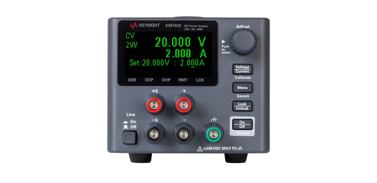 E36100 Serisi Güç Kaynakları 30-40W | E36103B DC Güç Kaynağı, 20V, 2A ...